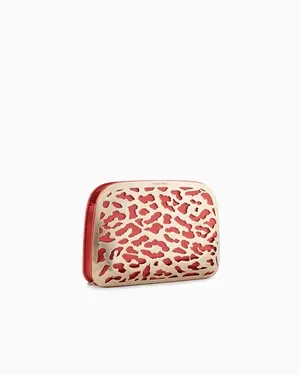 Giorgio Armani La Prima Satin And Metal Clutch - Orange