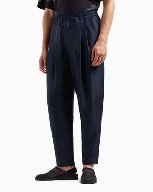 Giorgio Armani Cotton-blend Two-pleat Trousers