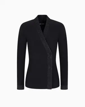 Giorgio Armani Single-breasted Jacket With Rhinestones - Patterned