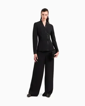 Giorgio Armani Single-breasted Jacket With Rhinestones - Patterned