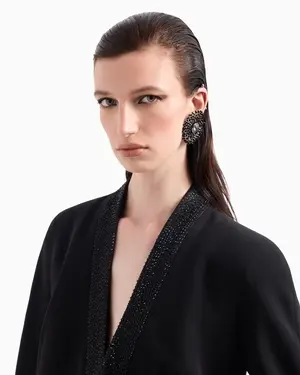 Giorgio Armani Single-breasted Jacket With Rhinestones - Patterned