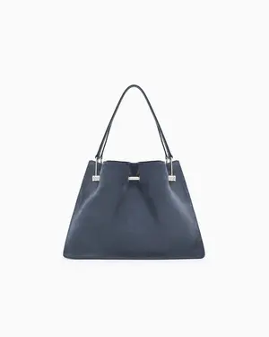Giorgio Armani Small Suede Shopper - Grey