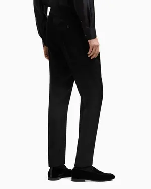 Giorgio Armani Viscose-blend Flat-front Trousers