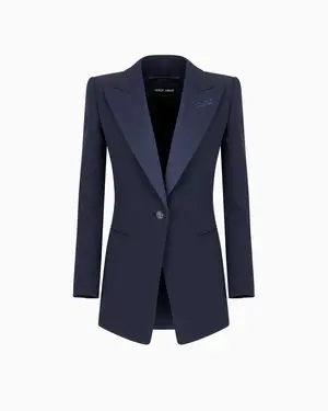 Giorgio Armani Silk Single-breasted Jacket - Patterned