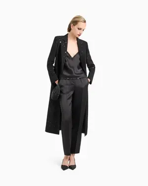 Giorgio Armani Silk Top With Embroidery