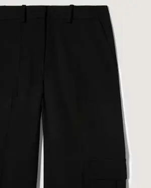 Veronica De Piante Etta Grain De Poudre Wool Trousers