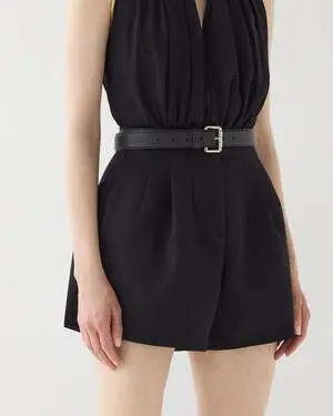 Veronica De Piante Tilly Short In Grain De Poudre Wool