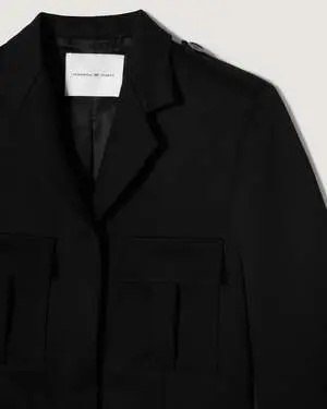 Veronica De Piante Birdie Jacket In Stretch Wool Twill