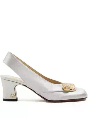 Valentino Garavani 60mm Adamantine Pumps - Silver