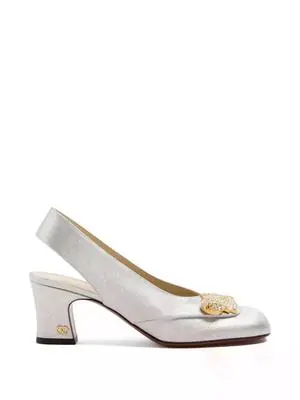 Valentino Garavani 60mm Adamantine Pumps - Silver