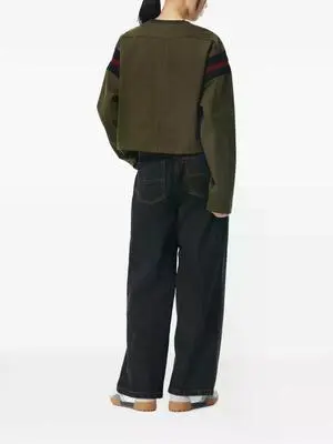 STUDIO TOMBOY Cropped Long-sleeve Top - Green