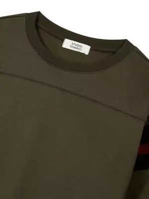 STUDIO TOMBOY Cropped Long-sleeve Top - Green