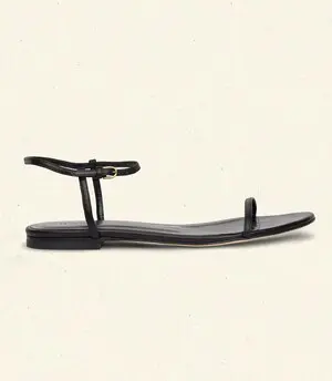 DÔEN Sartene Sandal - Black Nappa
