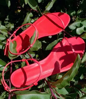 DÔEN Sartene Sandal Red Nappa