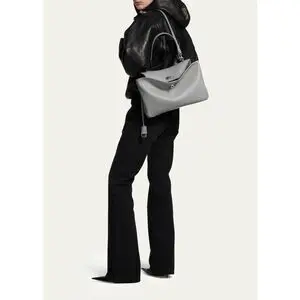 Balenciaga Small Grained Leather Top-handle Bag - Grey
