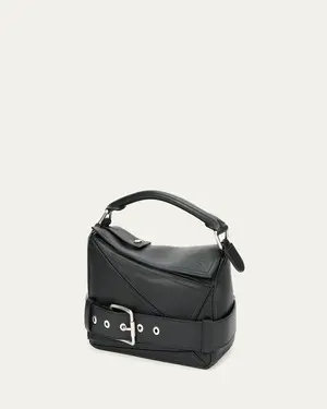 Loewe Puzzle Biker Top-handle Bag - Black