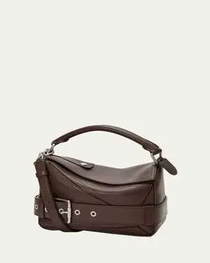 Loewe Puzzle Biker Top-handle Bag - Dark Brown