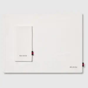 Gucci Linen Placemat And Napkin - White