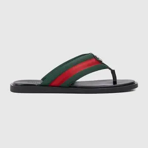 Gucci Silver Tone Sandals For Men
