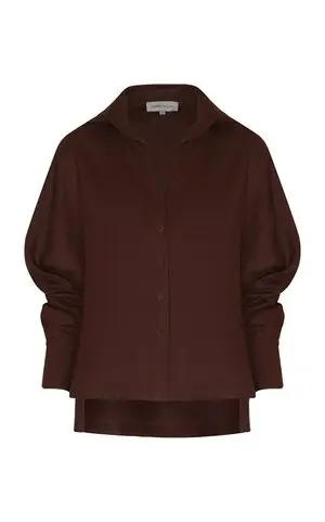 ANDRES OTALORA Si Sabes Linen Shirt - Brown