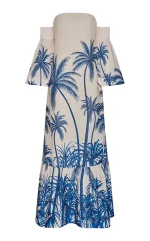 ANDRES OTALORA De Isla Linen Maxi Dress