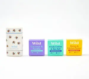 WILD Refillable Deodorant With 3 Assorted Refill Pods - One-color