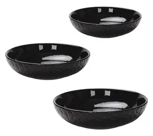 TEMP-TATIONS As Is Carved Willow Set Of 3 Nesting Bowls - One-color