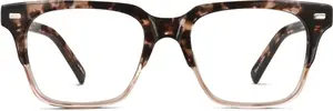 Zenni Retro Square Eyeglasses With Full Rim Frame - Tortoiseshell