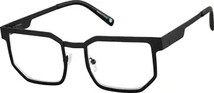 Zenni Geometric Full Rim Frame Glasses - Black