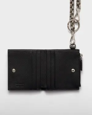 Prada Saffiano Wallet With Chain
