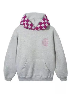 ANTI SOCIAL SOCIAL CLUB Checked Hoodie - Grey