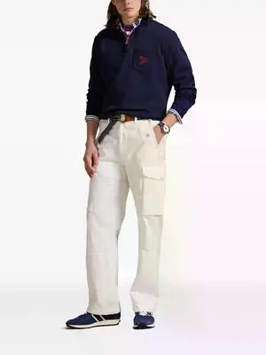 Polo Ralph Lauren Mesh Collared Sweatshirt - Blue