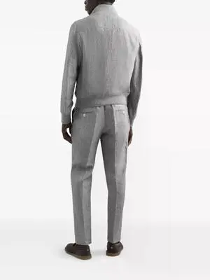 Dolce & Gabbana Linen Tailored Trousers - Grey