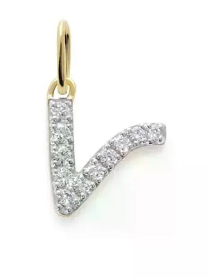 Monica Vinader Diamond 'v' Pendant - Gold