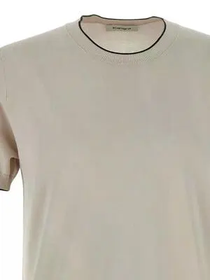 KANGRA Ribbed Crew-neck T-shirt - Neutrals