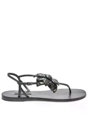 Casadei Stud-embellished Flat Sandals
