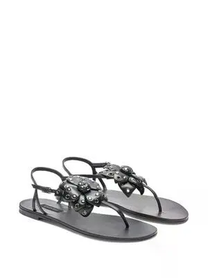 Casadei Stud-embellished Flat Sandals