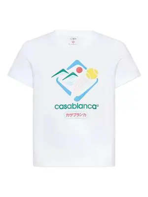 Casablanca Montagne Graphic-print T-shirt - White