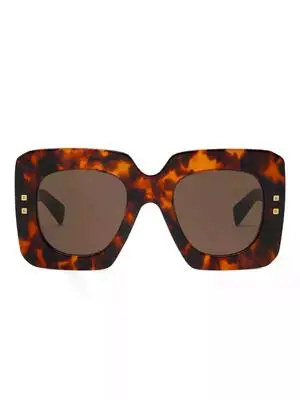 Balmain B-bold Tortoiseshell Sunglasses - Brown
