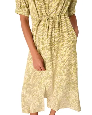 Whistles Tiger Flare Midi Dress