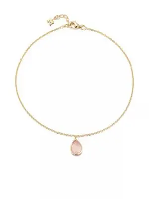Mateo 14kt Yellow Pink Topaz Anklet