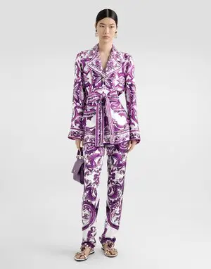 Dolce & Gabbana Majolica-print Twill Shirt - Multicolor