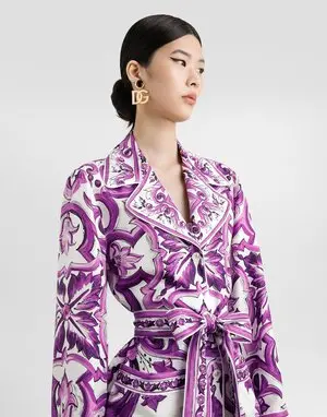 Dolce & Gabbana Majolica-print Twill Shirt - Multicolor