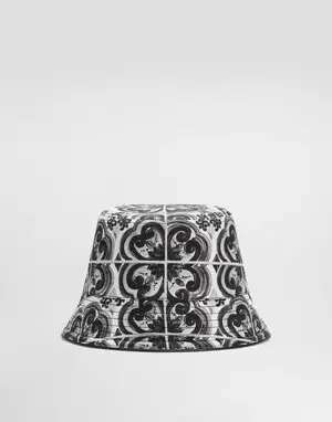 Dolce & Gabbana Majolica-print Drill Bucket Hat - Multicolor