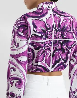 Dolce & Gabbana Majolica-print Poplin Shirt - Multicolor