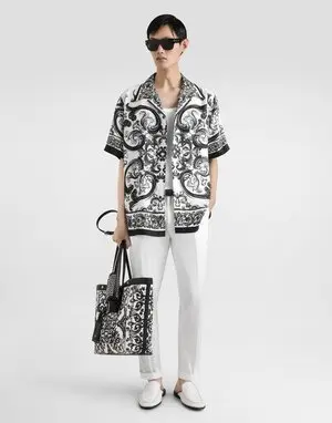 Dolce & Gabbana Majolica-print Silk Twill Hawaii Shirt - Multicolor