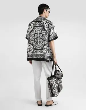 Dolce & Gabbana Majolica-print Silk Twill Hawaii Shirt - Multicolor