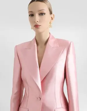 Dolce & Gabbana Silk Shantung Single-breasted Jacket
