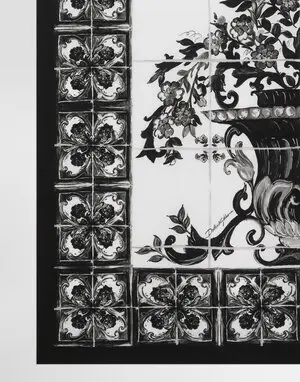 Dolce & Gabbana Majolica-print 70x70 Silk Scarf