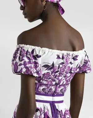 Dolce & Gabbana Majolica-print Poplin Top - Multicolor
